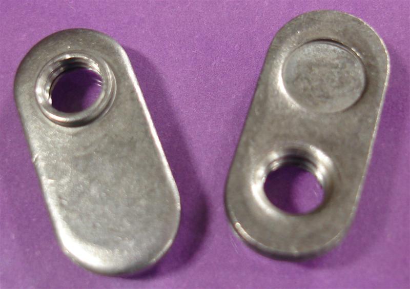 M6 X 1 00 Single Tab Weld Nut With Target JHP Fasteners M6 X 1 00 Single Tab Weld Nut With Target JHP Fasteners